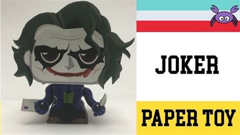 How To Make A Joker Paper Toy Papercraft Free Template By Becks
