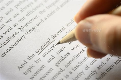 Right Technique To Use Underline Technique In A Book Stock Photo By Alessandrozocc