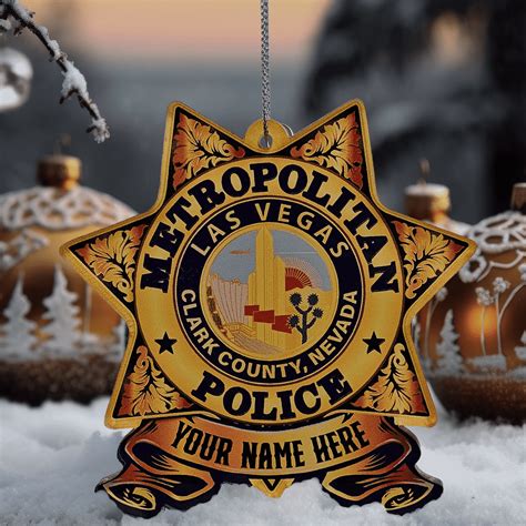 Policeman Personalized Acrylic Christmas Ornaments