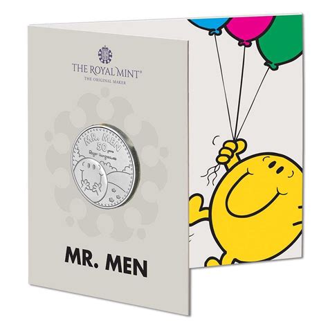 2021 £5 Mr Happy 50th Anniversary Of Mr Men Brilliant Uncirculated