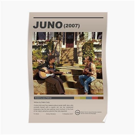Juno 2007 Vintage Style Poster Premium Matte Vertical Poster Sold By