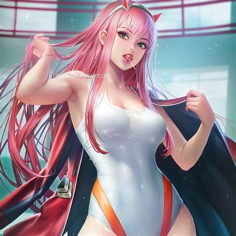Artista Fã De Darling In The Franxx Reimaginou A Zero Two Em Uma Arte
