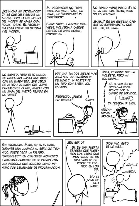 xkcd es Soporte técnico