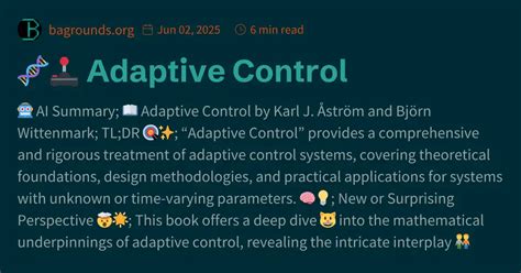 🧬🕹️ Adaptive Control