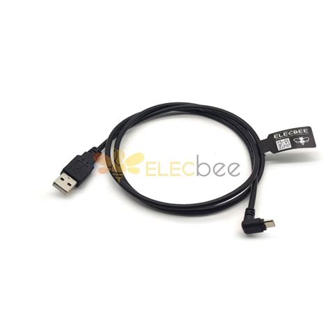 20pcs Right Angle Micro Usb Plug Down Angle To Usb 20 A Male 1m Cable