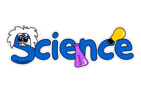 Science Text Coloring Page
