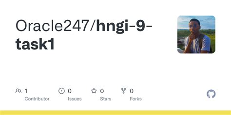 GitHub Oracle Hngi Task