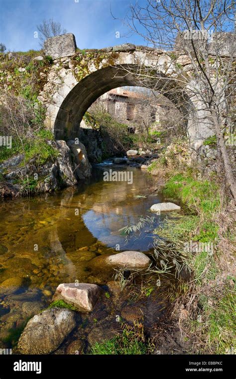 Margara Bridge On The Cereceda Stream Tietar Valley Casavieja A Vila