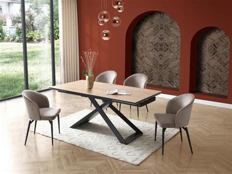 Maison Céphy Set Van 2 Stoelen Van Velours En Zwart Metaal Beige