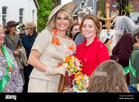 Queen Maxima And Princess Alexia Celebrating King Willem Alexanders