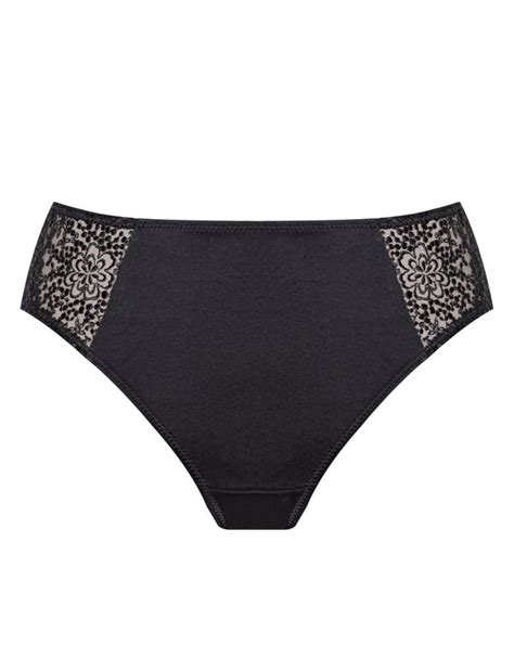 Corin Gisele Laser Cut Thong Black Brava Lingerie