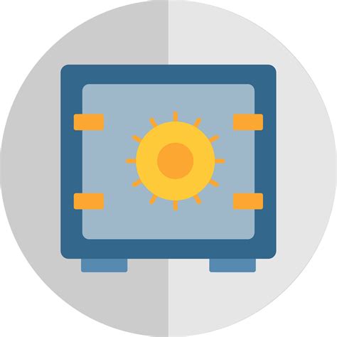 Safe Box Flat Scale Icon 42942108 Vector Art At Vecteezy