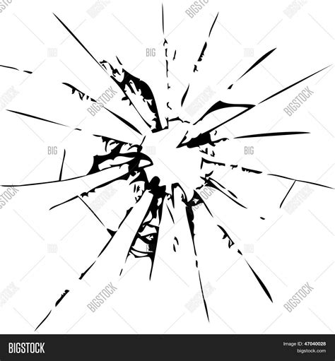 Abstract Broken Glass Vector And Photo Free Trial Bigstock