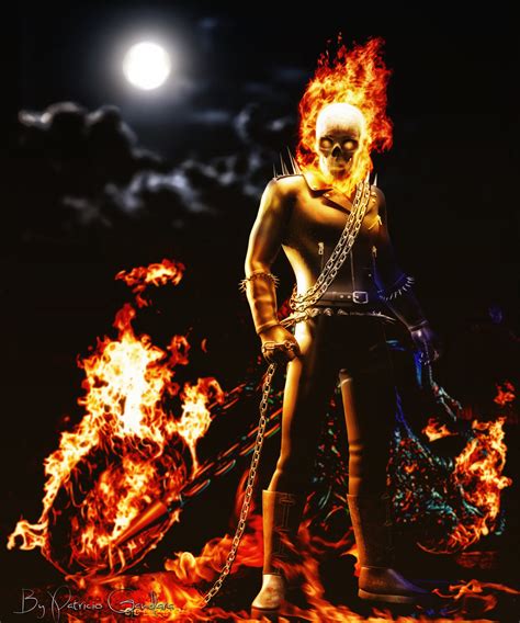 Ghost Rider The Ghost Rider Fan Art 36926408 Fanpop
