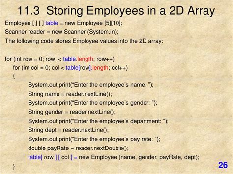 Ppt Chapter The Two Dimensional Array Data Structure Powerpoint Presentation Id