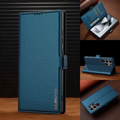 Phone Case For Samsung S22 S23 S24 S25 Ultra Magnetic Flip Cover