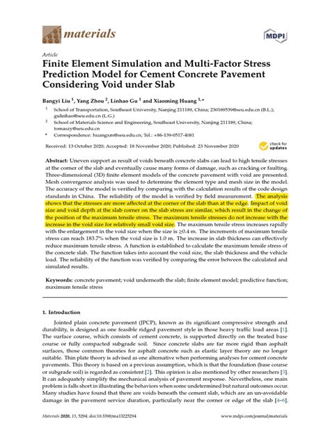 Finite Element Simulation And Multi Factor Stress Prediction Model For Cement Concrete Pavement