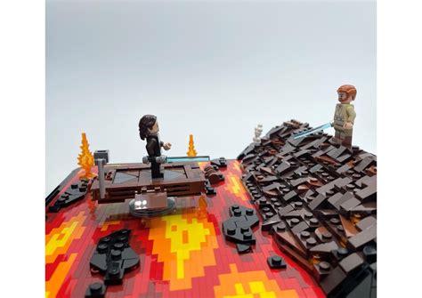 Lego Moc Duel On Mustafar Diorama Moc By Thecreatorrmocs Rebrickable