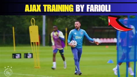 🔵⭐️🔵ajax Training By Farioli Great Passing Warm Up Drills Youtube