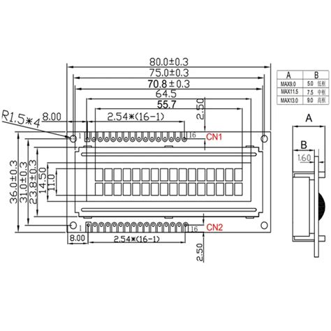 Monochrome Lcd 1602 Double Row Stn Yellow Green 8 Bit Parallel Character Lcd Module Lcd 1602