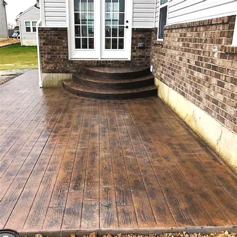 How We Make Stamped Concrete Look Like Wood Sam The Concrete Man