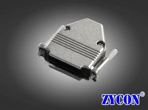 D Sub 25pin Zinc Metal Alloy Shell With Long Screw Connector
