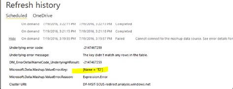 solved gateway the key didn t match any rows in the tab