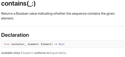 Swift Contains 메서드 Hoyas Dev Blog