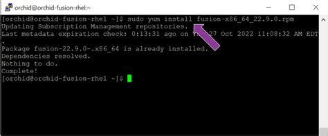 Installing Orchid Fusion VMS In Red Hat Enterprise Linux Orchid Fusion VMS Installation