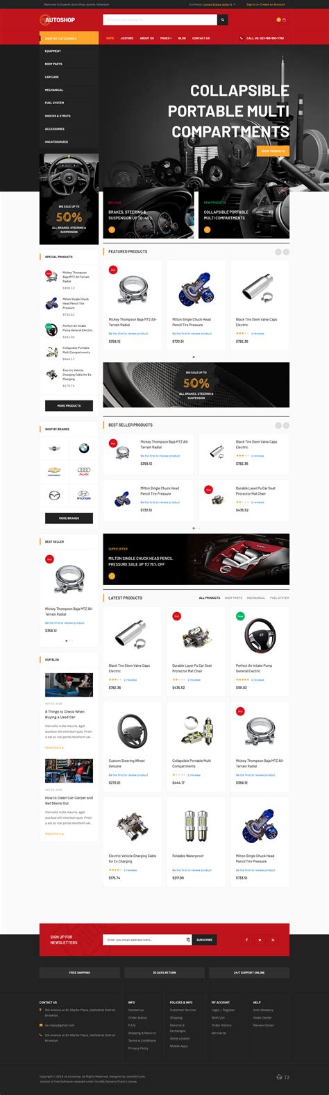 Ja Autoshop Ecommerce Joomla Template And Gk Decor Joomla Template