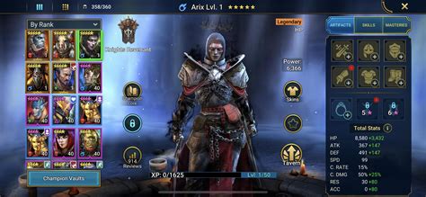 Arix Builds R Raidshadowlegends