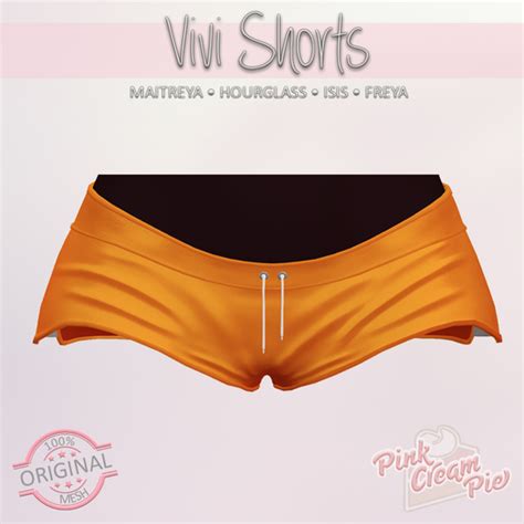 Second Life Marketplace Pcp Vivi Shorts Orange