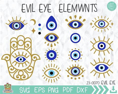 Evil Eye Svg Bundle Turkish Eye Svg Evil Eye Protection Svg Humsa