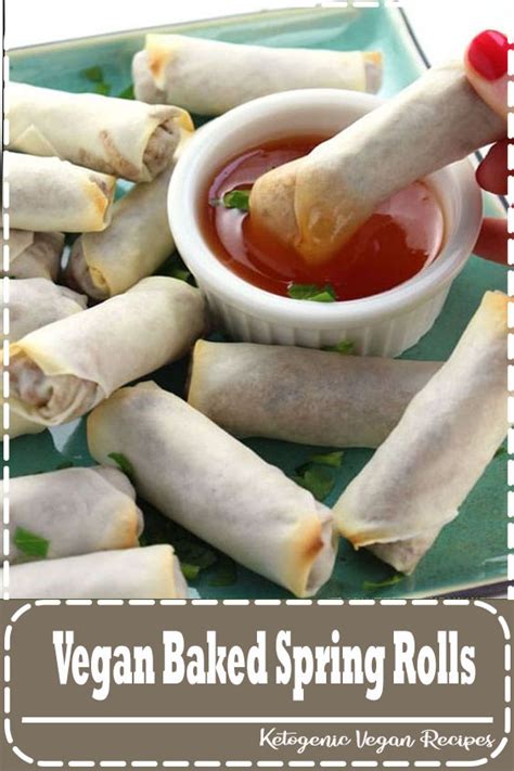 Vegan Baked Spring Rolls Easy Recipes For Dinner Idea