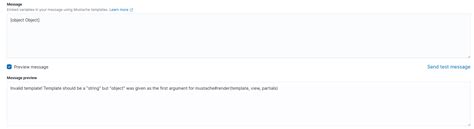 Bug Json Formatted Alert Message Displayed Incorrectly Issue
