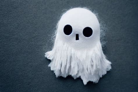 Illustration Of A Cute Adorable Ghost Made Of Felt And Paper Stock Illustration Illustration