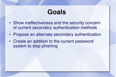 Ppt Secondary Authentication And Phishing Alyssa Ritchie Powerpoint Presentation Id 5584027