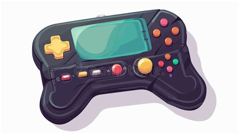 90s Retro Mobile Gamepad For Vintage Gaming Enthusiasts Stock Vector