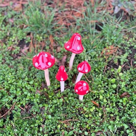 Ceramic Garden Toadstools