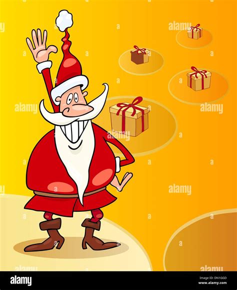Santa Claus Christmas Cartoon Illustration Stock Vector Image And Art Alamy