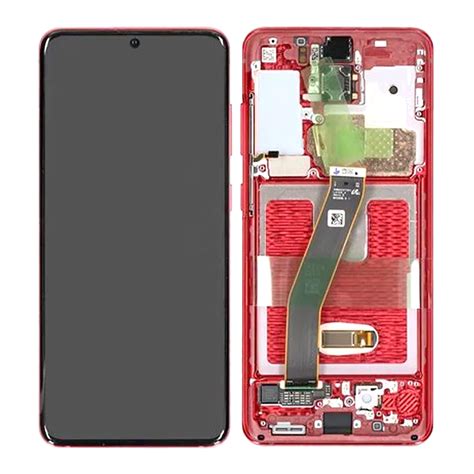 Samsung G980f Galaxy S20 Lcd Touch Cloud Red Gh82 22123e
