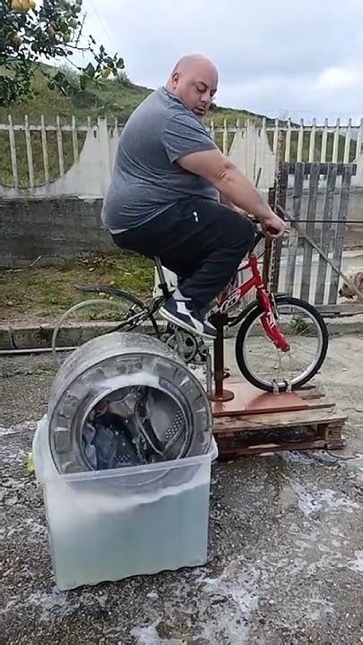 Diy Pedal Powered Washing Machine Youtube