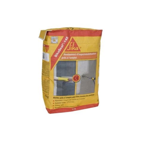 Revêtement d imperméabilisation SIKA SikaSeal 145 25 kg Gris ciment