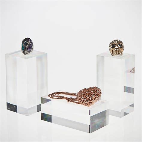 Acrylic Display Blocks Retail Product Display Luminati