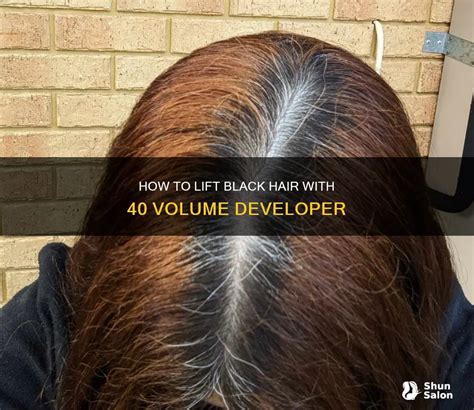 How To Lift Black Hair With 40 Volume Developer Shunsalon