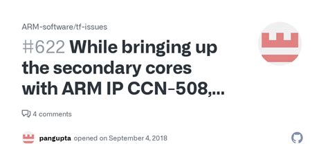 while bringing up the secondary cores with arm ip ccn 508 linux hangs