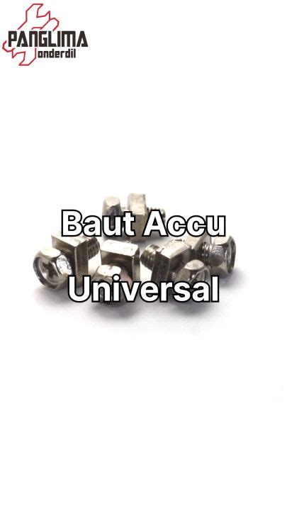 Baut Accu M X Mm Universal Kering Basah Untuk Semua Jenis Motor X X Mm Baud Mur