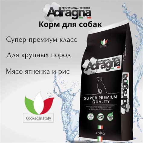 Корм для собак сухой Adragna Adult Medium/Maxi (Ягненок и рис) 20 кг ...