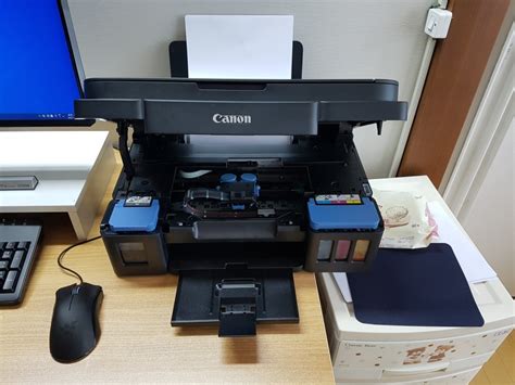 캐논 G3900 정품 무한잉크 프린터 알람램프 깜빡임 증상 네이버 블로그