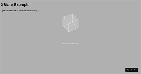 Xstate Example Template Codesandbox